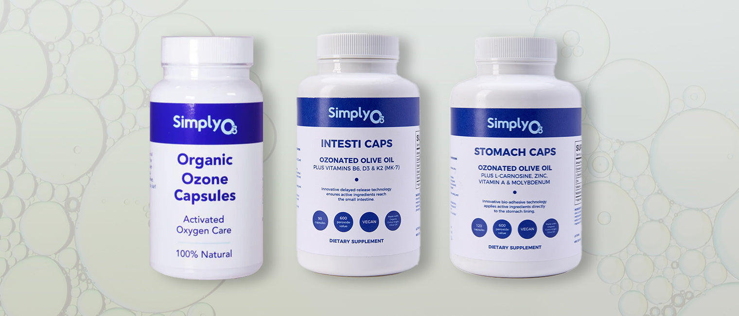 SimplyO3 Ozone Olive Oil Capsules Comparison: Regular vs. Stomach Caps ...